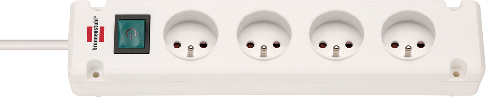 BREMOUNTA STEKKERDOOS 4-VOUDIG WIT 1.5M REF:1150651124 | Van Wiemeersch