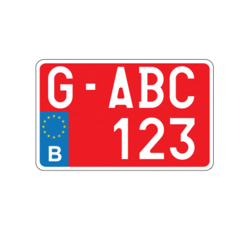 NUMMERPLAAT/NUMMERPLATEN MAKEN PLEXI EU LANDBOUW 340X210MM | Van Wiemeersch